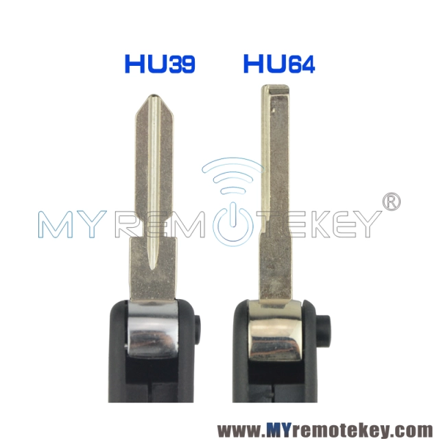 Flip key shell 1 button with panic HU39 HU64 for Mercedes Benz,KEYDIY ...