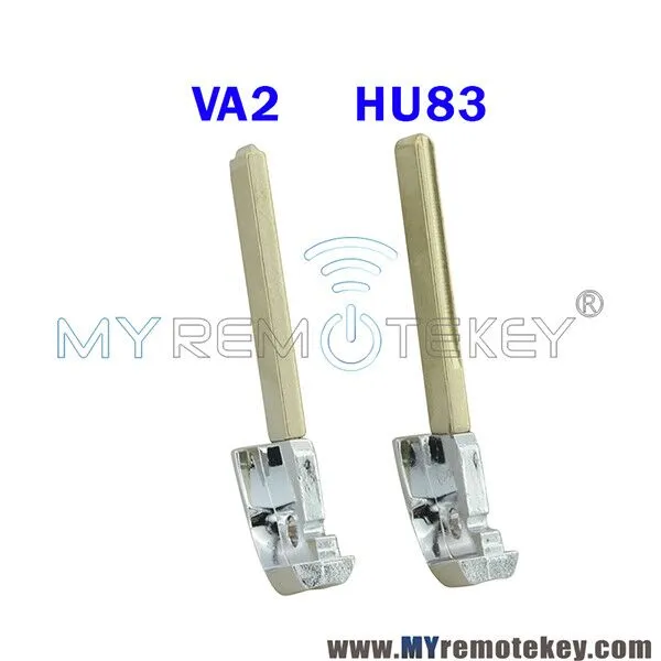PN 1607079580 Smart key blade VA2 HU83 for Citroen DS3 DS4 DS5 Peugeot ...