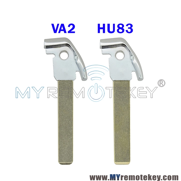 PN 1607079580 Smart key blade VA2 HU83 for Citroen DS3 DS4 DS5 Peugeot ...