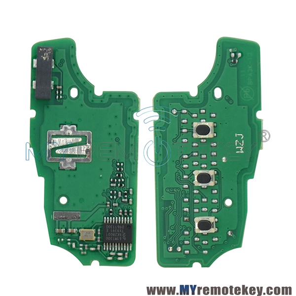 Flip Remote Key 3 button 433Mhz 4A Chip for Mercedes Benz Smart Fortwo ...