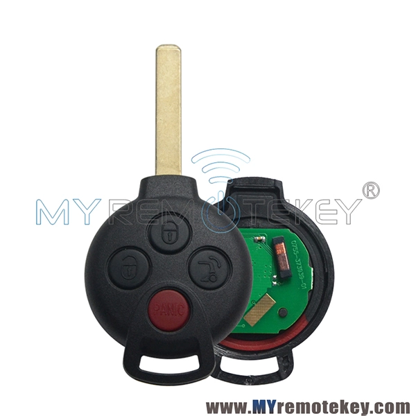 KR55WK45144 Remote car key 315MHz 4 Button for Mercedes Benz Smart Fortwo