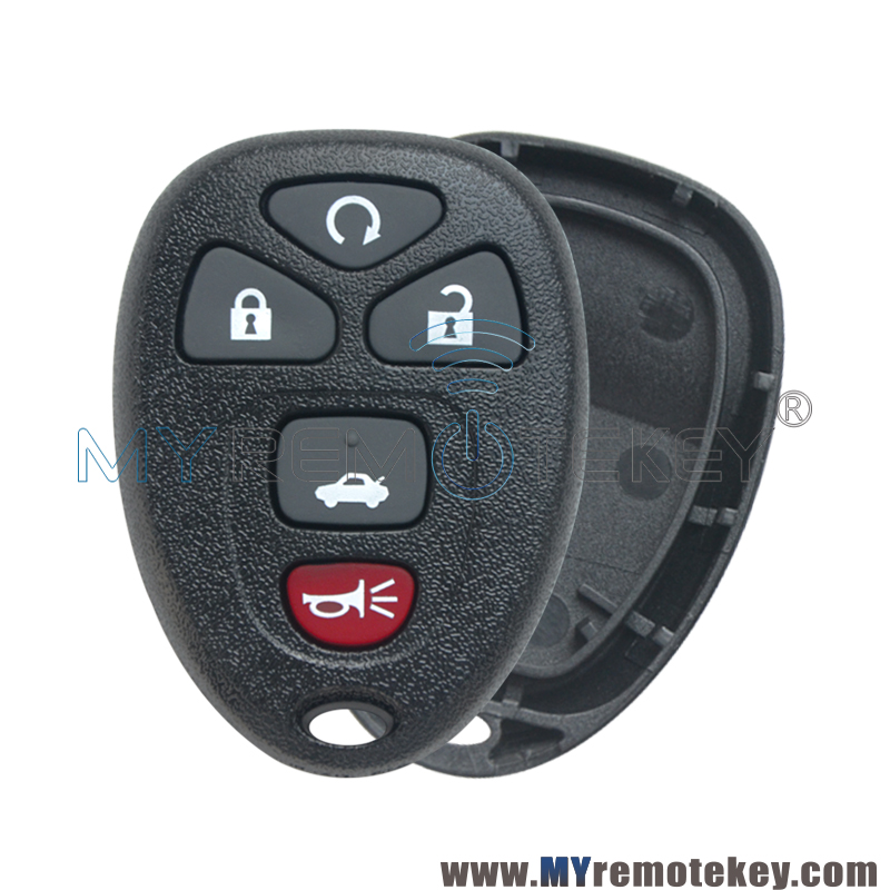 (No battery holder) FCC KOBGT04A Remote fob case 5 button for GM ...
