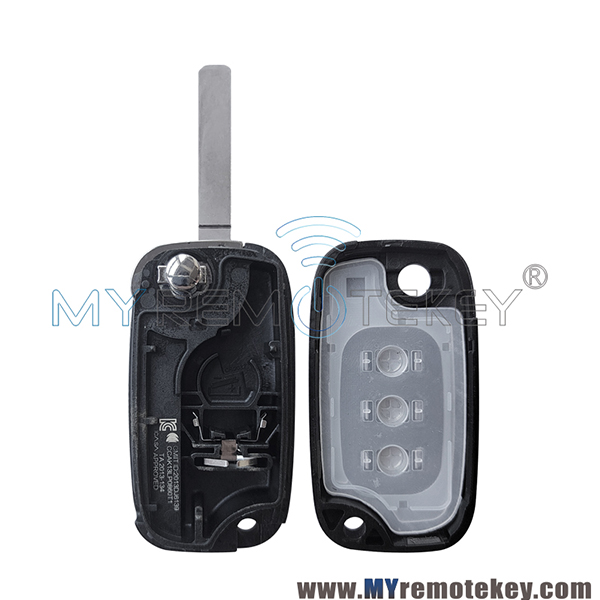 Flip remote Key case 3 button for Mercedes Benz Smart Fortwo 453 ...