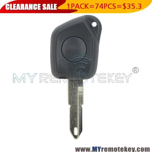 1 pack Transponder key blank NE72 blade for Peugeot 106 206 306