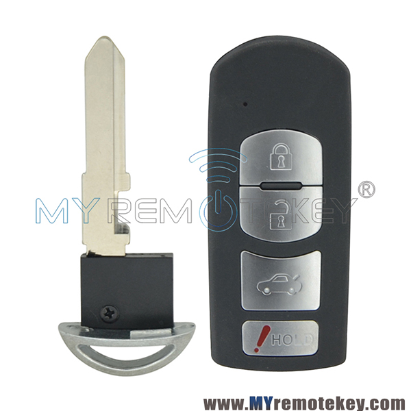 New style smart key case shell car key cover 4 button for Mazda