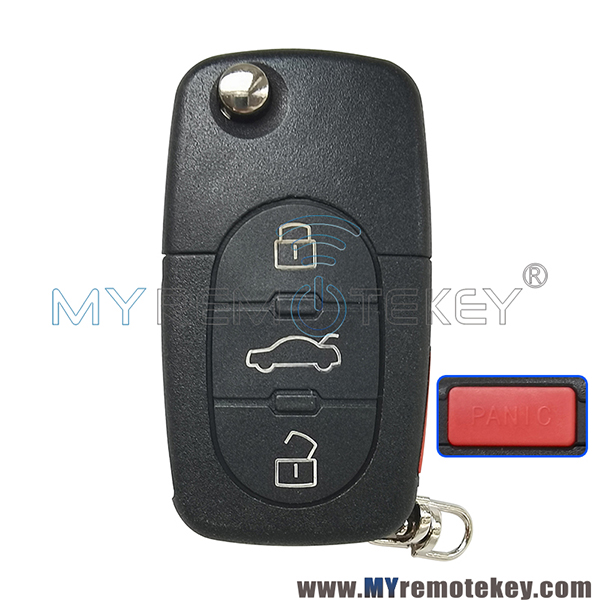 PN HLO1J0959753F Remote key 3 button with panic (Trunk) HU66 315Mhz ...