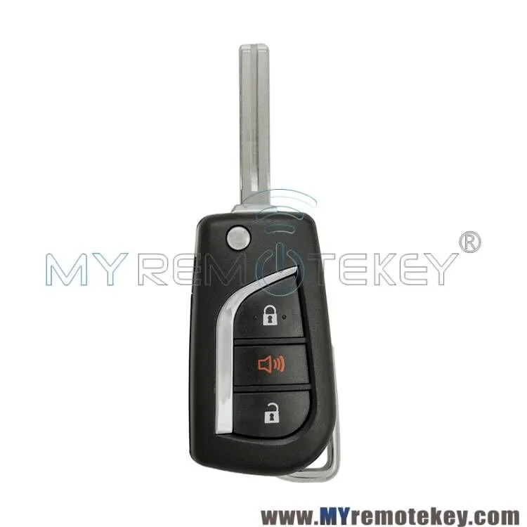 FCC HYQ12BFB Flip remote key 3 button TOY48 blade 315mhz H chip for ...