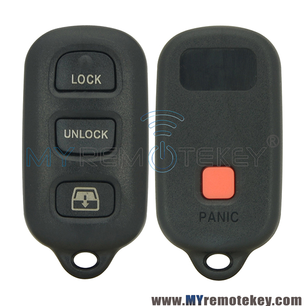 FCC GQ43VT14T Remote fob 314Mhz 3button with panic for 2003-2008 Toyota ...
