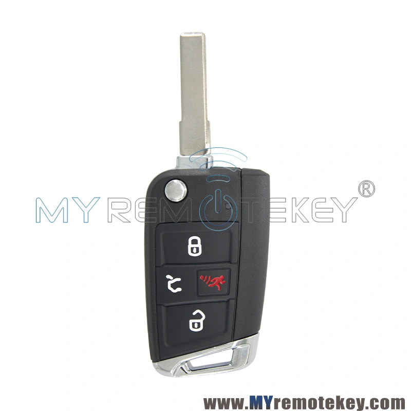 PN 5G0 959 752 BE / FCC NBGFS12P01 Keyless Flip key 4 Button 315MHz MQB ...