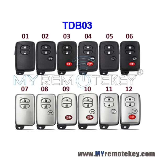 KEYDIY KD TDB03-3 TDB03-4 TDB03 4D Smart Keys Universal Remotes For ...
