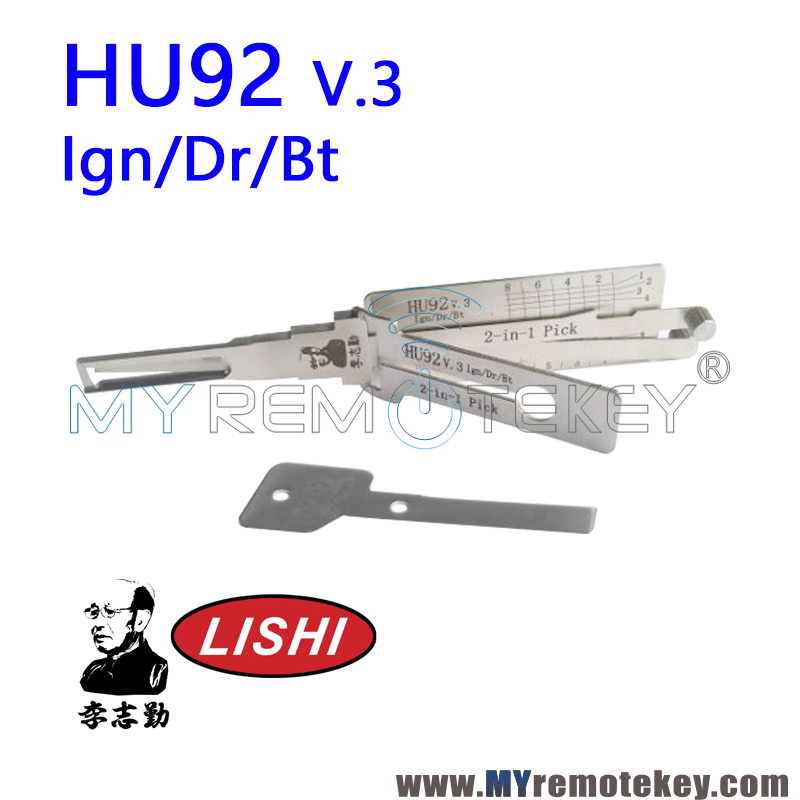 Genuine LISHI HU92 v.3 Ign/Dr/Bt 2 in 1 Auto Pick and Decoder