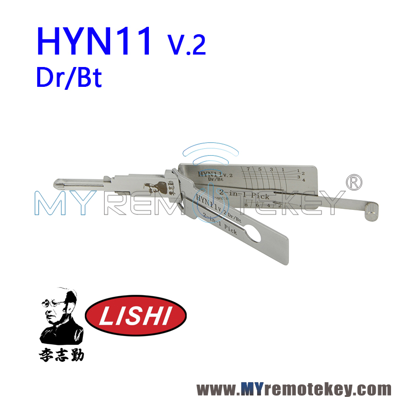 Genuine LISHI HYN11 v.2 Dr/Bt 2 in 1 Auto Pick and Decoder