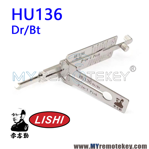 Genuine Lishi 2 in 1 Pick HU136 Dr/Bt for Renault/Dacia