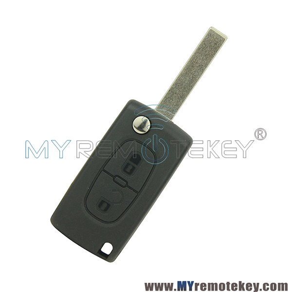 CE0523 Flip remote key for Citroen Peugeot 2 button ASK 433mhz HU83 ...