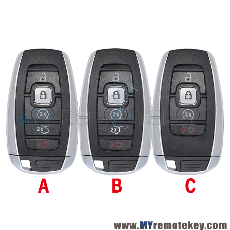 M3N-A2C940780/M3N-A2C94078000 Smart Key 5/ 4 Button 902MHz For Lincoln ...