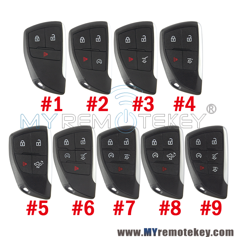 FCC YG0G21TB2 Smart Key 3/4/5/6 button 434MHZ ID49 Chip for Buick ...