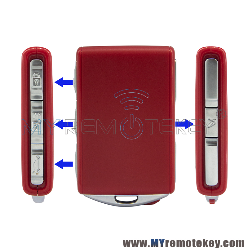 YG0HUF8423 red Smart key shell 4 button for Volvo S90 V60 V90 XC60 XC90 ...