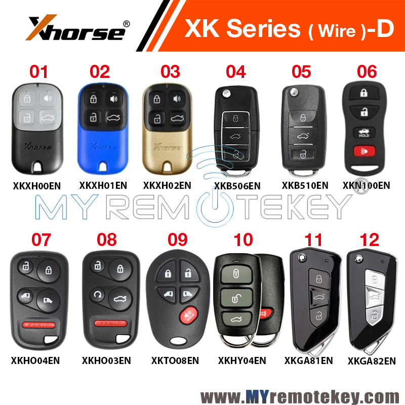 XK Series Xhorse VVDI Universal Remote Wired Remote Key-A