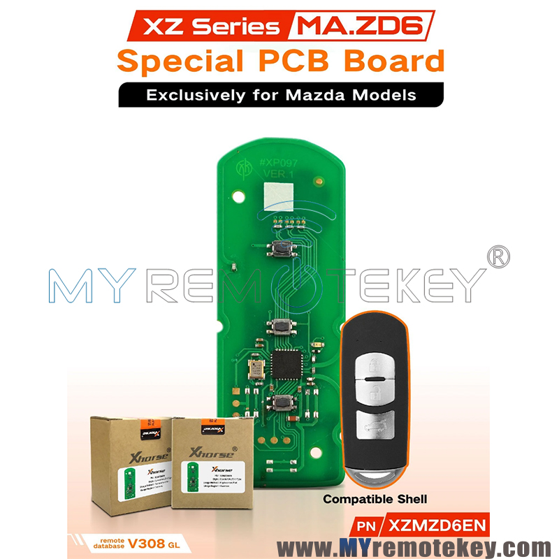 Xhorse XZMZD6EN XZ Series MA.ZDE Special PCB Board 3 Button Exclusively ...