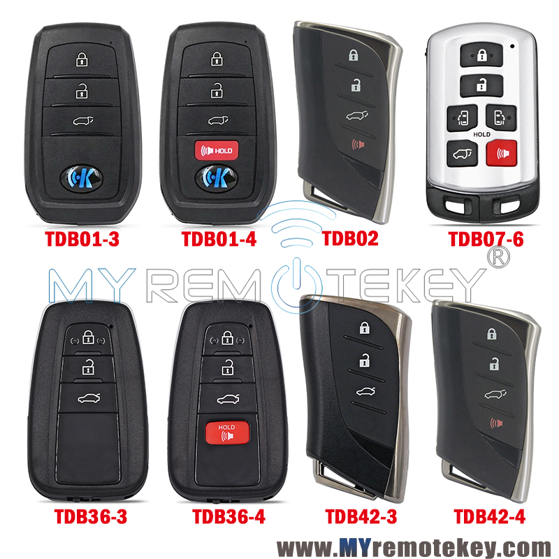 KEYDIY KD TDB01 TDB02 TDB07 TDB36 TDB42 4D Smart Keys Universal Remotes ...
