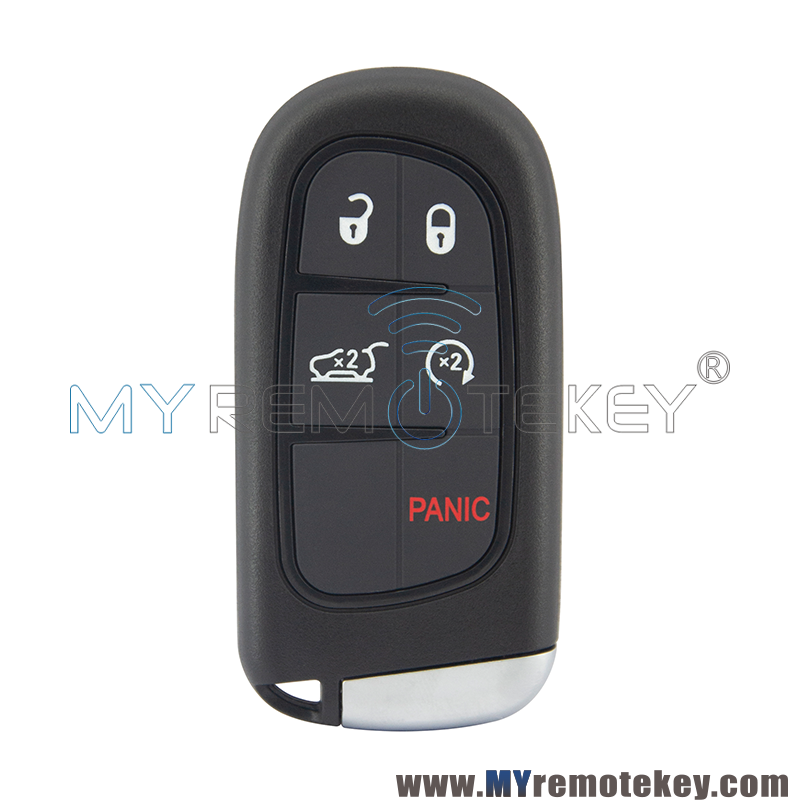 P/N 68141580 smart key 5 button 434Mhz 4A chip for Jeep Cherokee Grand ...