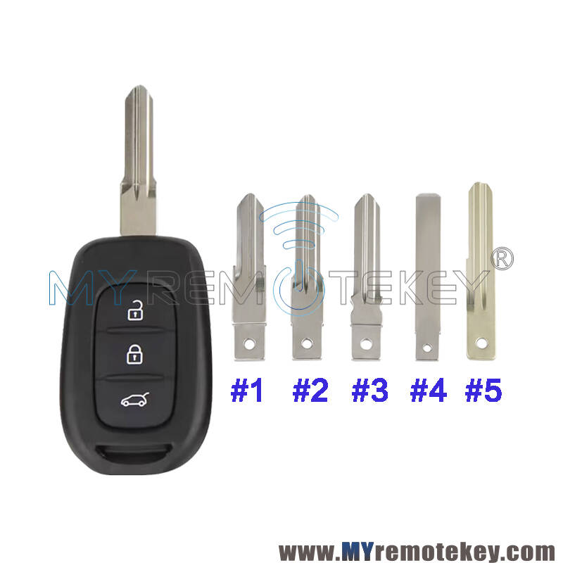 Remote Key 3 Button 433Mhz 4A Chip For Renault Symbol Trafic Dacia ...