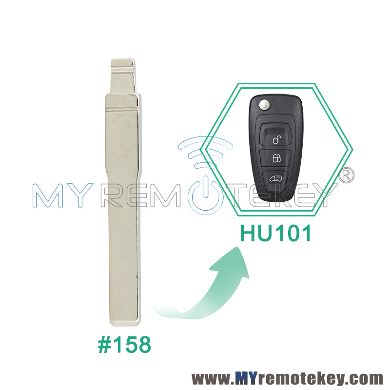1 bag/25pcs Flip Remote Key Blade Blank HU101 for Original Ford Transit ...