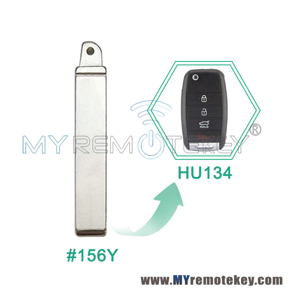 1 bag/25pcs New Uncut Flip Key Blade HU134 For Original Kia K5 flip remotes