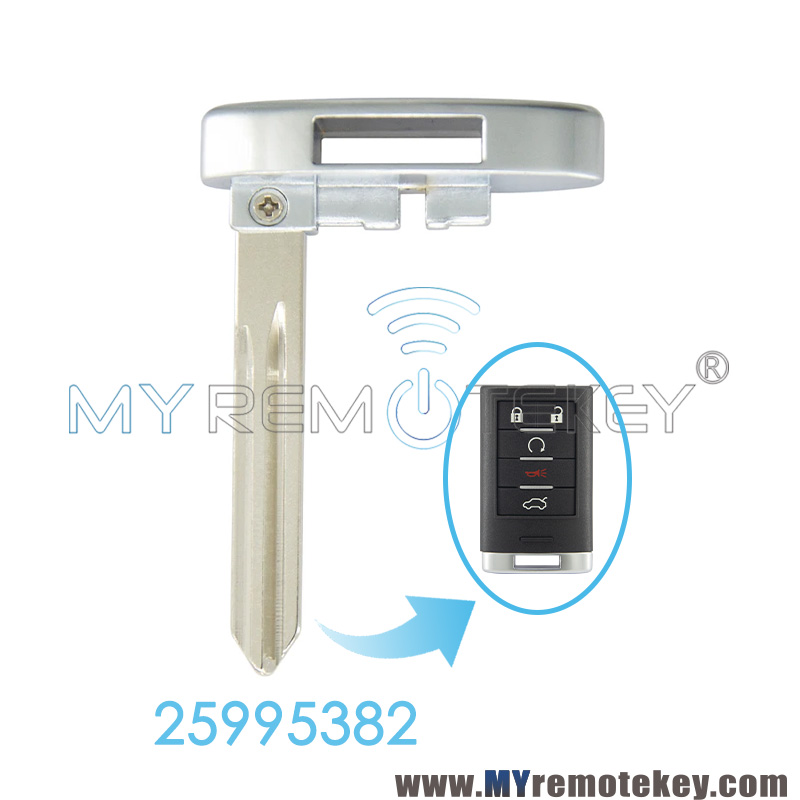 Smart key blade emergency key insert for Cadillac CTS STS 2008-2014 PN ...