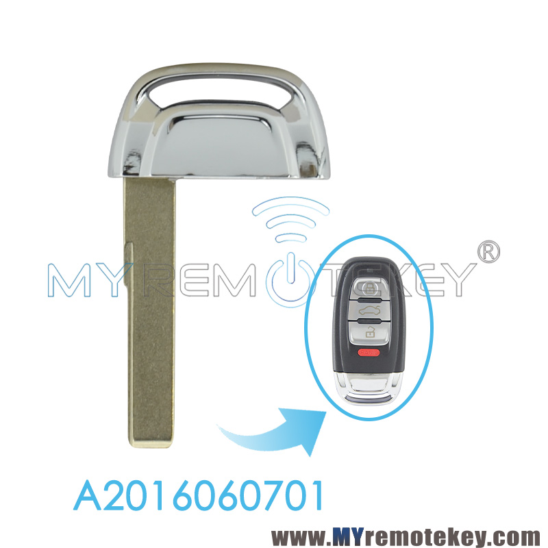 Smart key blade for 2008-2016 Audi Q5 A4 A5 A6 A7 A8 P/N A2016060701