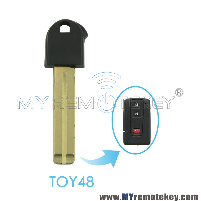 Spare Emergency key Toy48 for Toyota Crown Smart Key blade