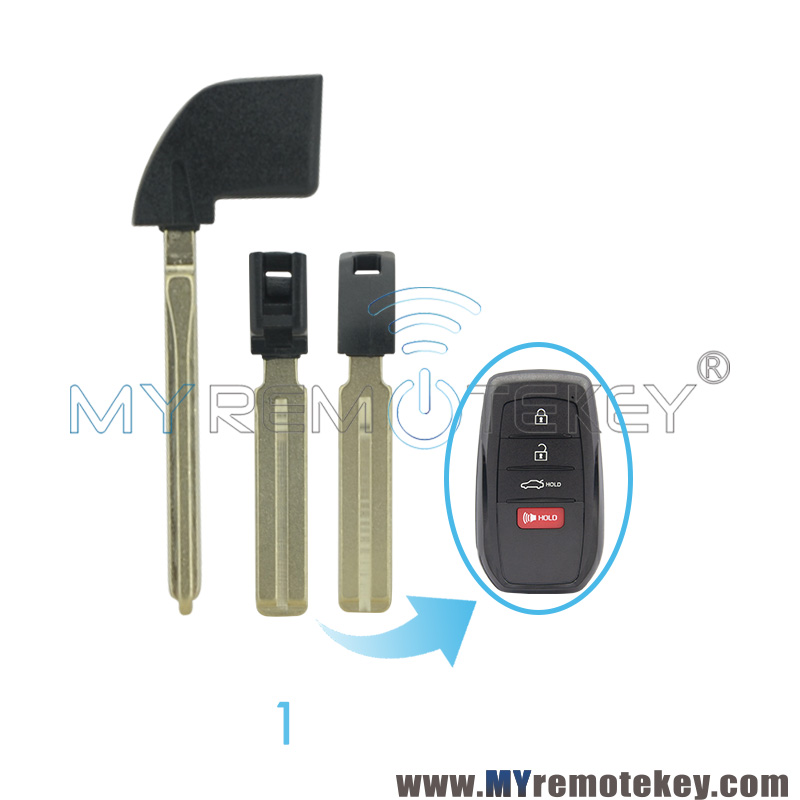 Smart key insert emergency key blade for Toyota HILUX FORTUNER RAV4 ...