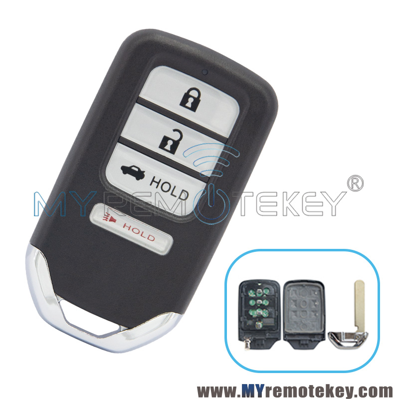 PN 72147-TVA-A11 Smart key 434mhz 4A chip 4 button (Trunk) for Honda ...