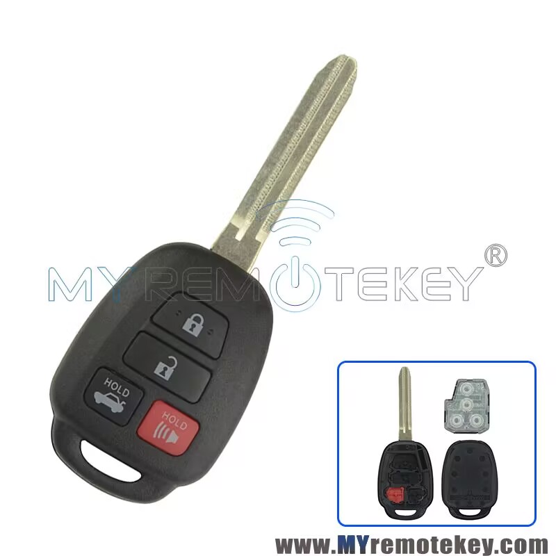 FCC HYQ12BDP remote head key 4 button 314.4Mhz G / H / no chip for ...