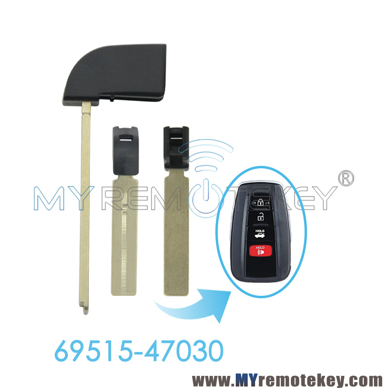Smart key insert for Toyota Prius Camry Corolla RAV4 Highlander 2016-2021 (3 Types Optional) PN ...
