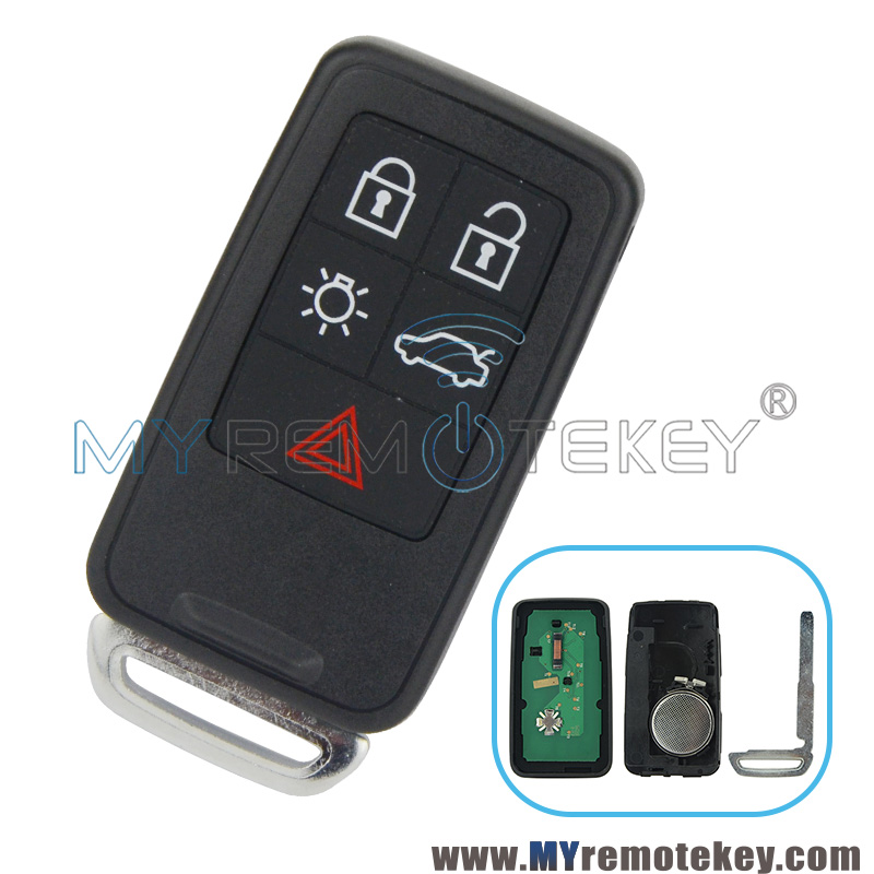 FCC KR55WK49264 Smart key 5 button 434Mhz for 2008-2018 Volvo XC70 V70 ...
