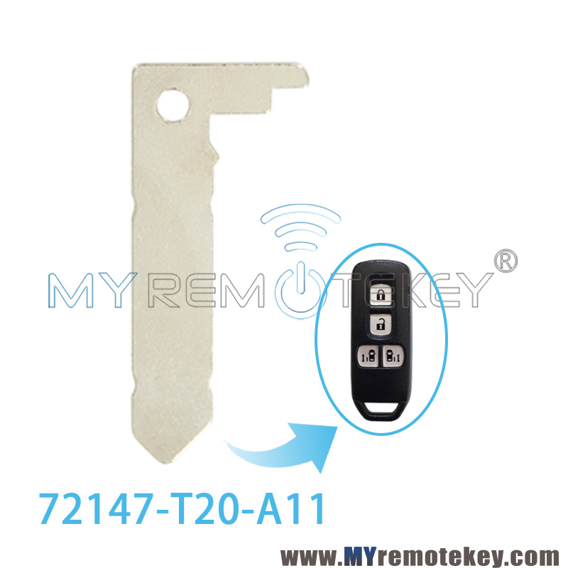 PN 72147-T20-A11 New Emergency key HO01 for 2022 Honda Accord smart key ...