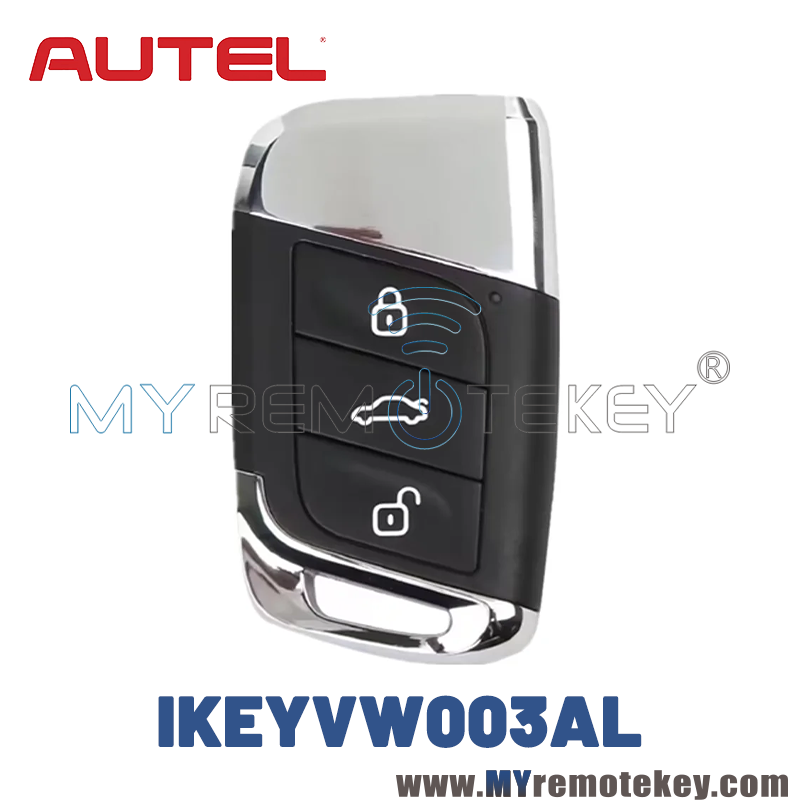 Autel MaxiIM iKey Universal Smart Key IKEYVW003AL for VW 3 Button IKEY ...