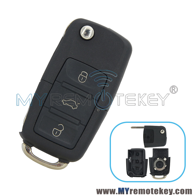 Remote key shell 3 button for VW Skoda Polo Bora Golf Passat