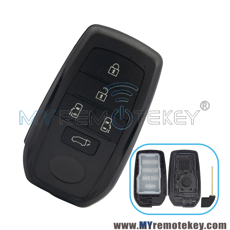 BK1EW Smart Key shell 5 Button for 2022 Toyota Alphard Vellfire