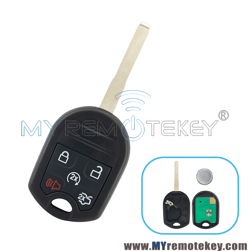 FCC CWTWB1U793 Remote head key 5 button 315Mhz HU101 blade with 4D63 ...