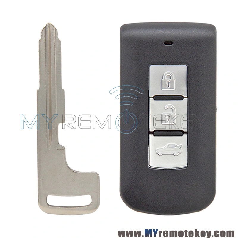 PN 8637A663 smart key 3 button 433mhz ID46 chip for Mitsubishi Lancer ...
