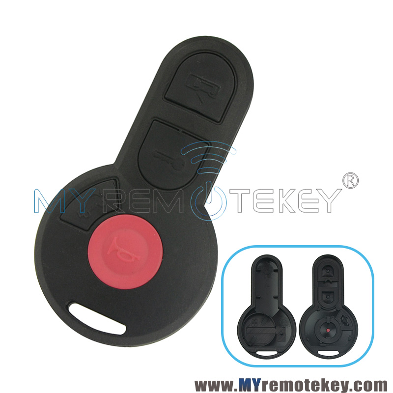 FCC NBG 730956 T Remote case 3 button with panic for VW Golf Jetta ...