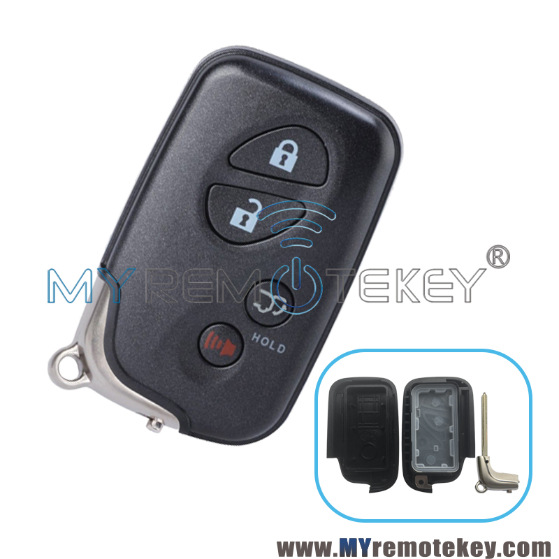 FCC HYQ14AAB HYQ14ACX Smart key shell 4 button for Lexus RX LX GX 2010-2017