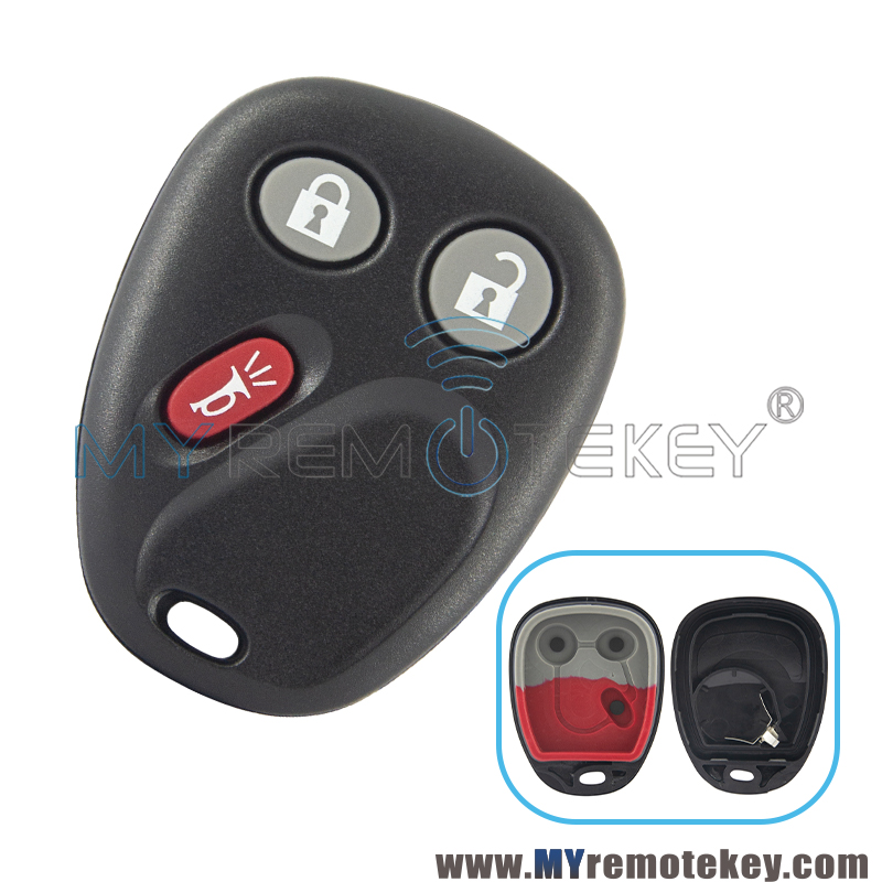 (With battery holder) FCC MYT3X6898B Remote fob case 3 button for 2002 ...