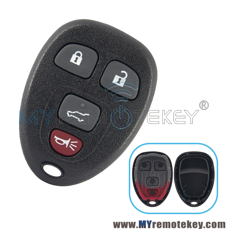 (with battery holder)20869054 FCC OUC60270 Remote fob case 4 button for ...