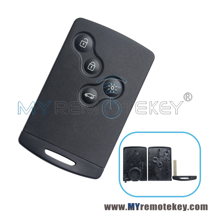 Smart key card shell case for Renault Clio / Laguna III Megane III ...
