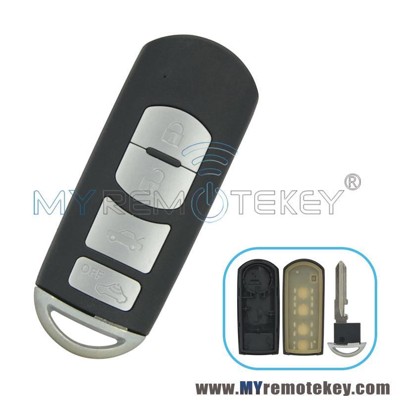 Smart key shell 4 button for Mazda CX7 CX9