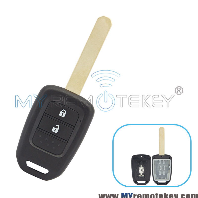 HLIK6-1T Remote key shell 2 button HON66 for Honda Jazz Fit XRV 2014