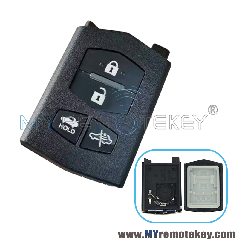 RFC 4 button flip key shell case for Mazda MX-5 RX8